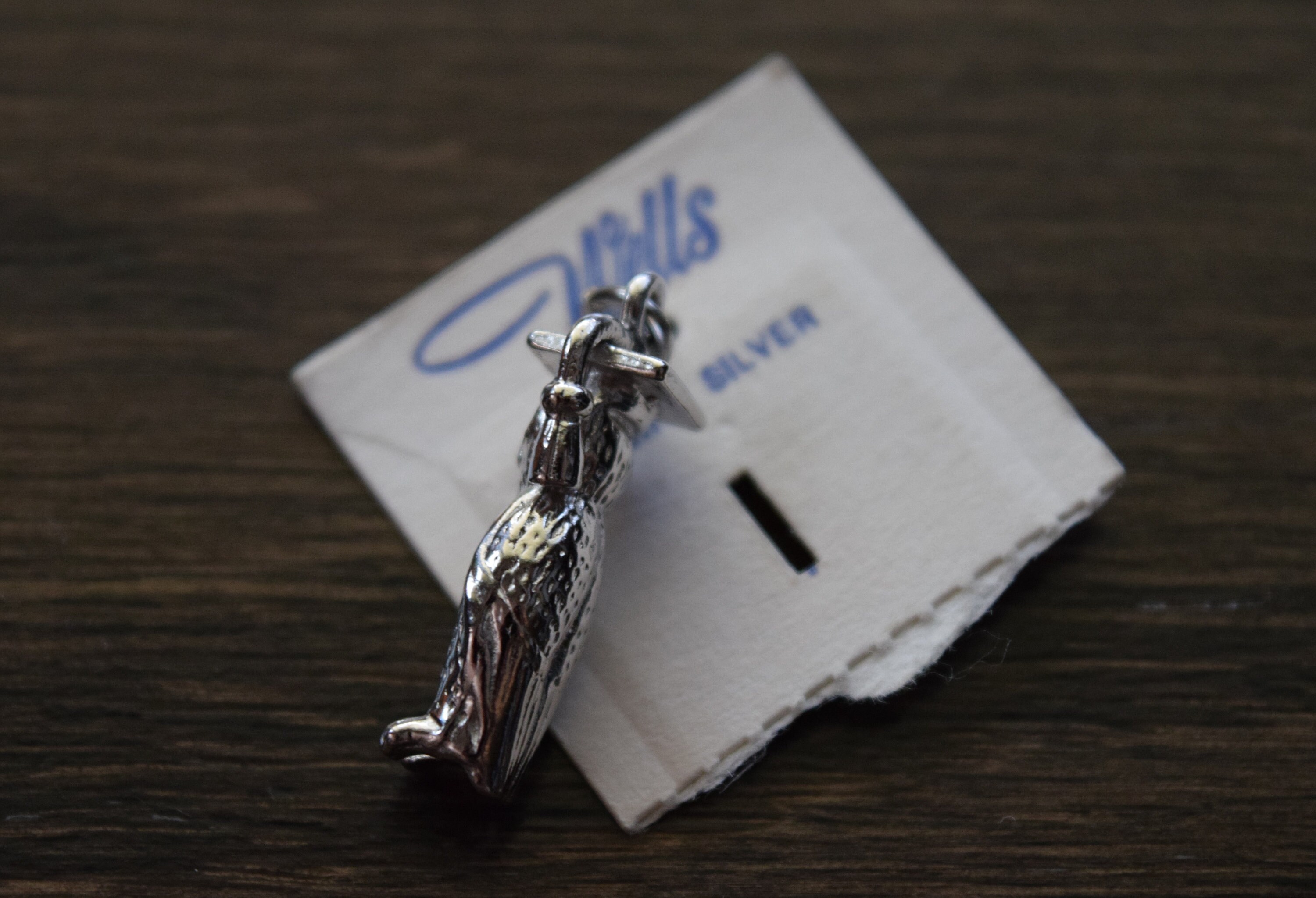 Owl Graduation Charm Sterling Silver Wells - Etsy