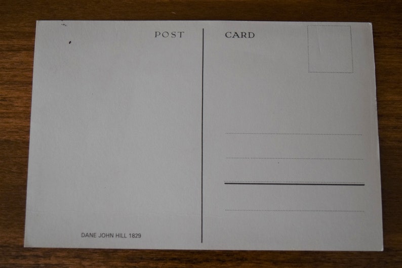 England Engraving Postcard Pen Drawing Postcard Vintage | Etsy