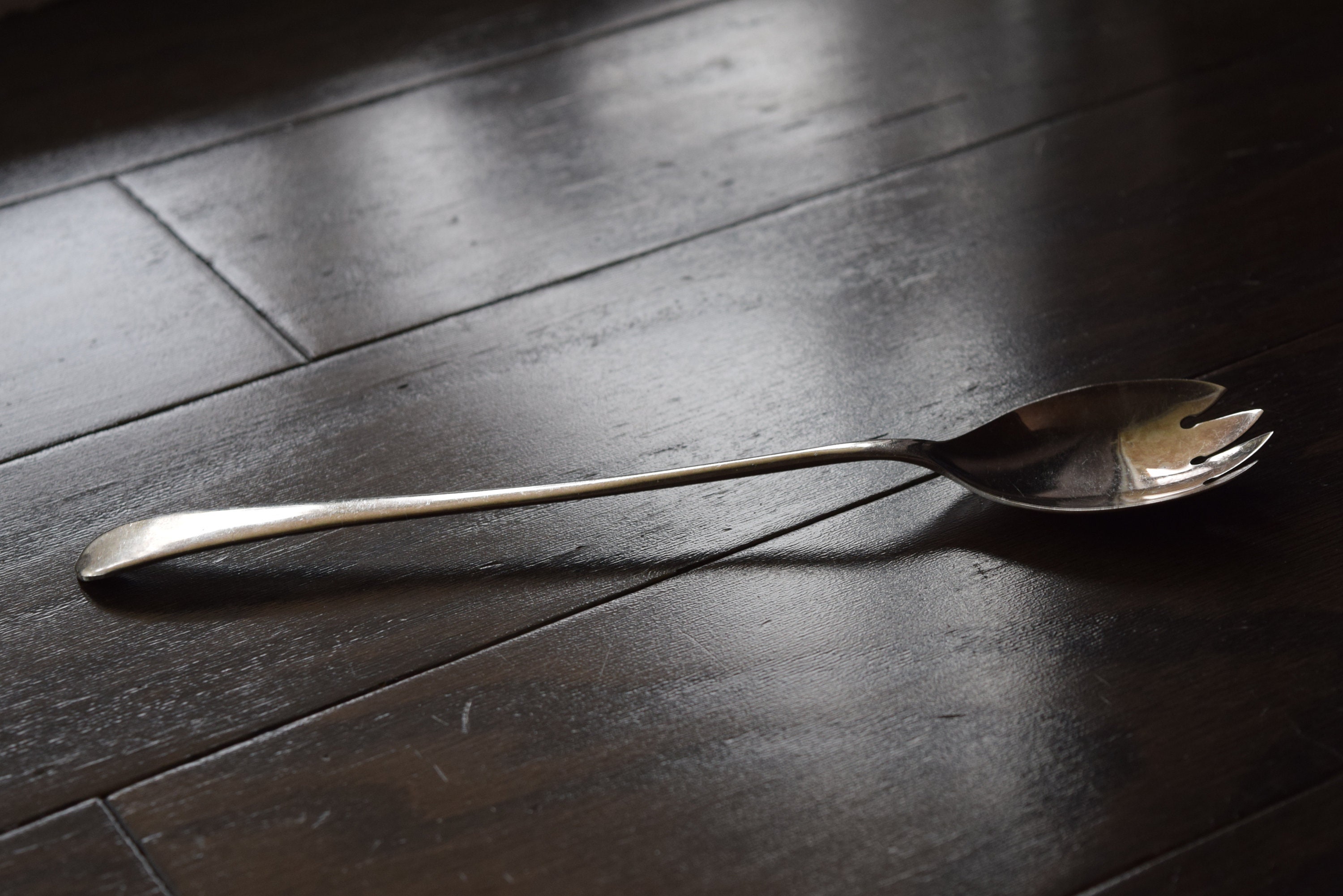 Silver Plated Salad Fork Made in England Large Spork - Etsy
