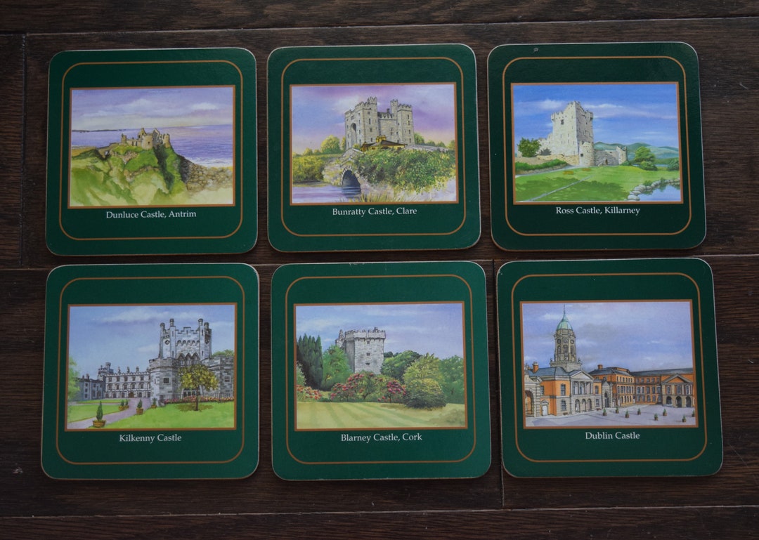 Ireland Castle Coasters - Etsy