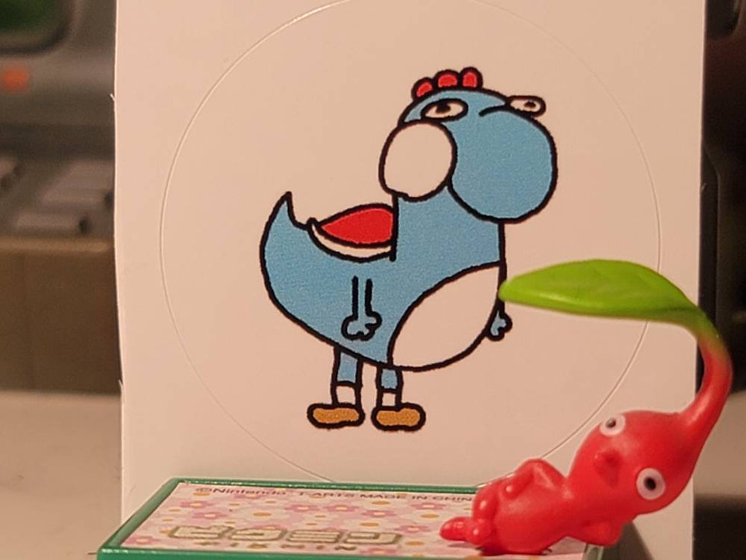 Blue Yoshi Sticker (1.5 X 1.5 Inch Glossy) - Etsy