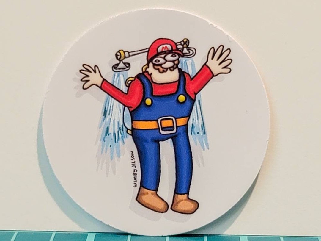 Super Mario Sunshine Sticker (1.5 X 1.5 Inch Glossy) - Etsy