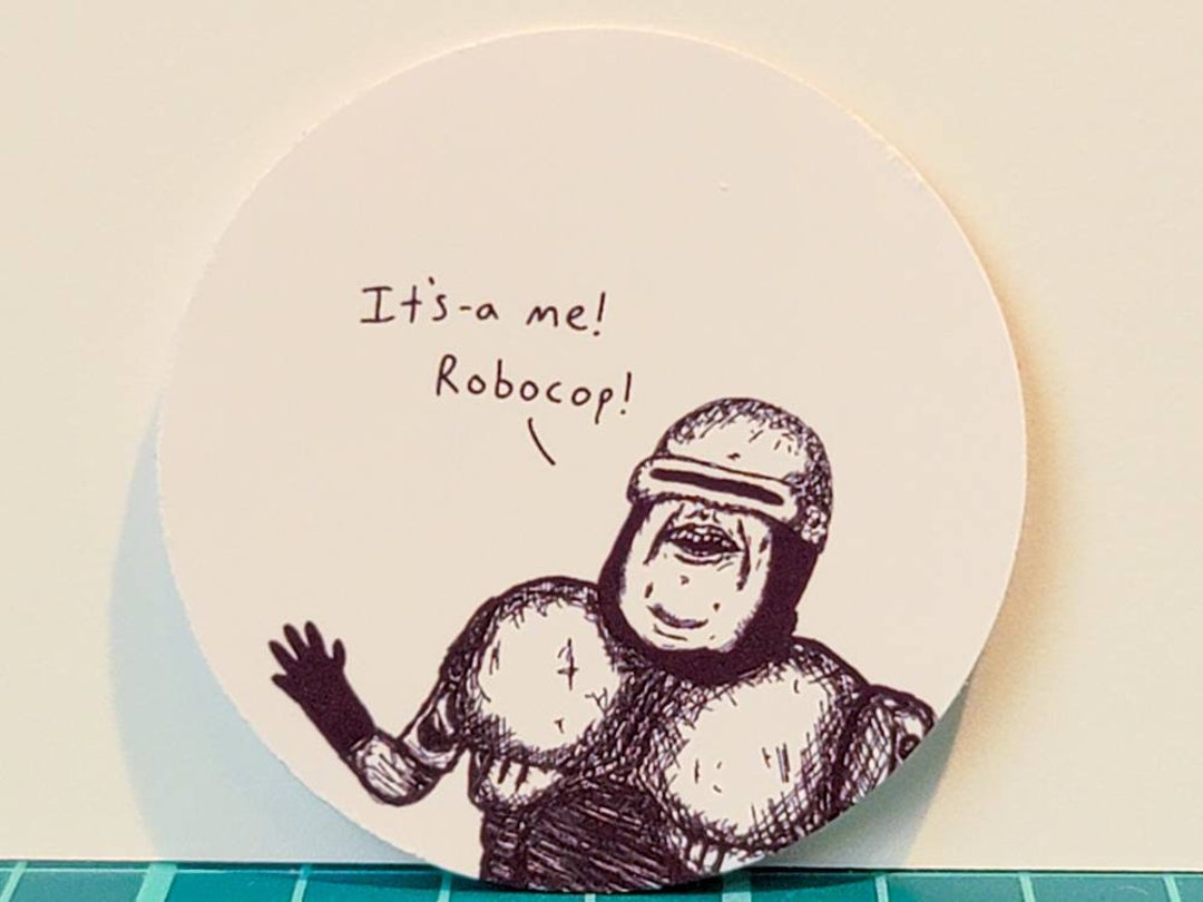 Robocop Sticker 1.5 X 1.5 Inch Glossy - Etsy