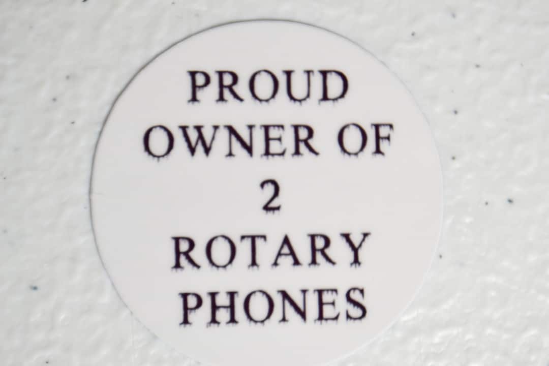 Rotary Phone Sticker (1.5 X 1.5 Inch Glossy) - Etsy