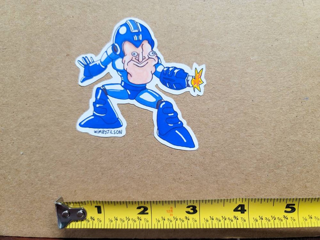 Mega Man Sticker (3 X 3 Inch Glossy) - Etsy