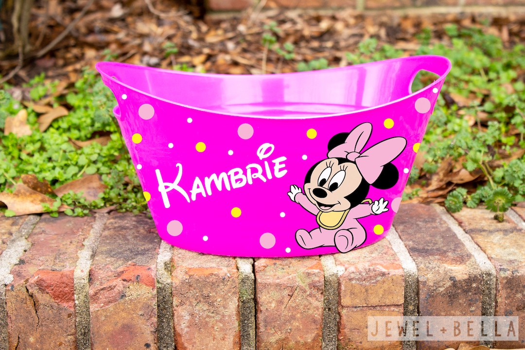 Personalized Baby Minnie Easter Basket, Custom Minnie Mouse Easter ...