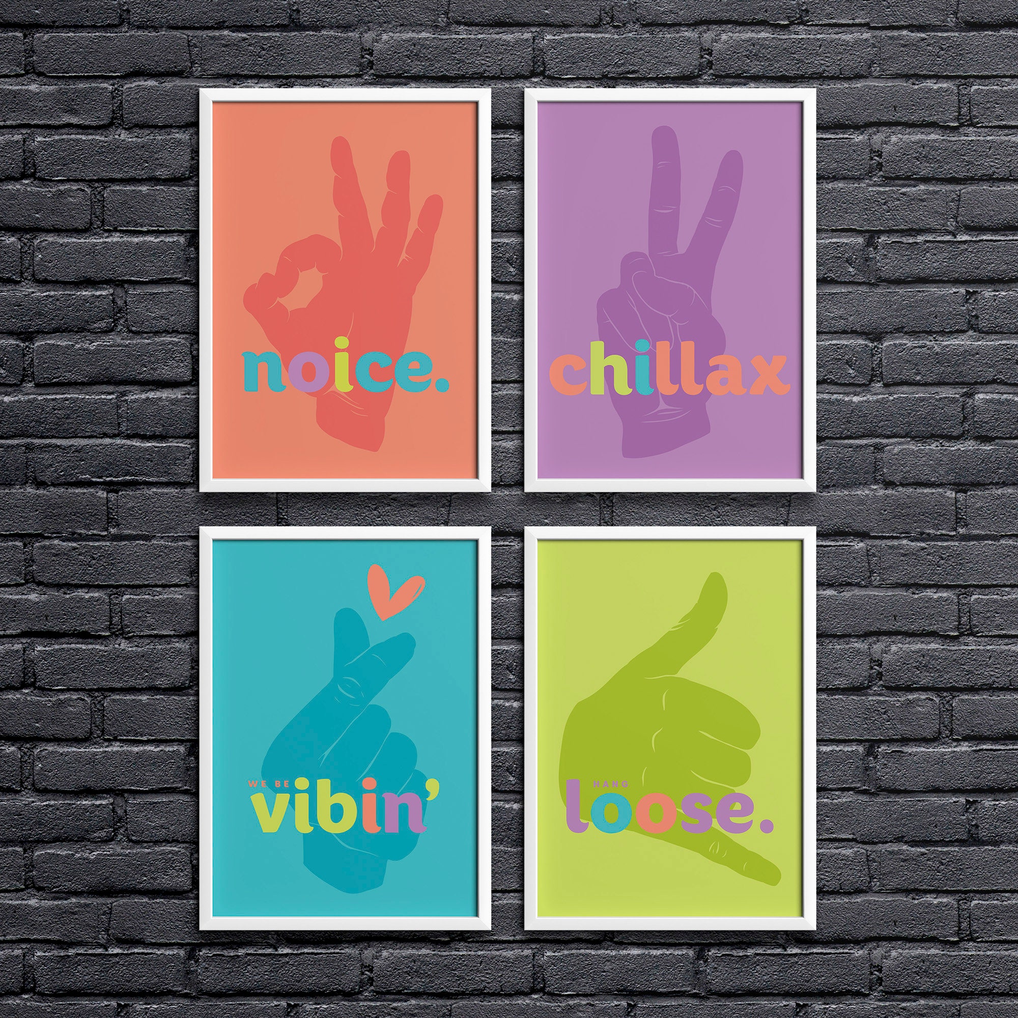 PRINTABLE "noice" Hand Gesture Digital Drawing | Instant Download ...