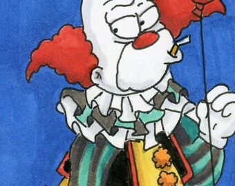 Krusty the Clown, the Simpsons Embroidery Design 8 - Etsy