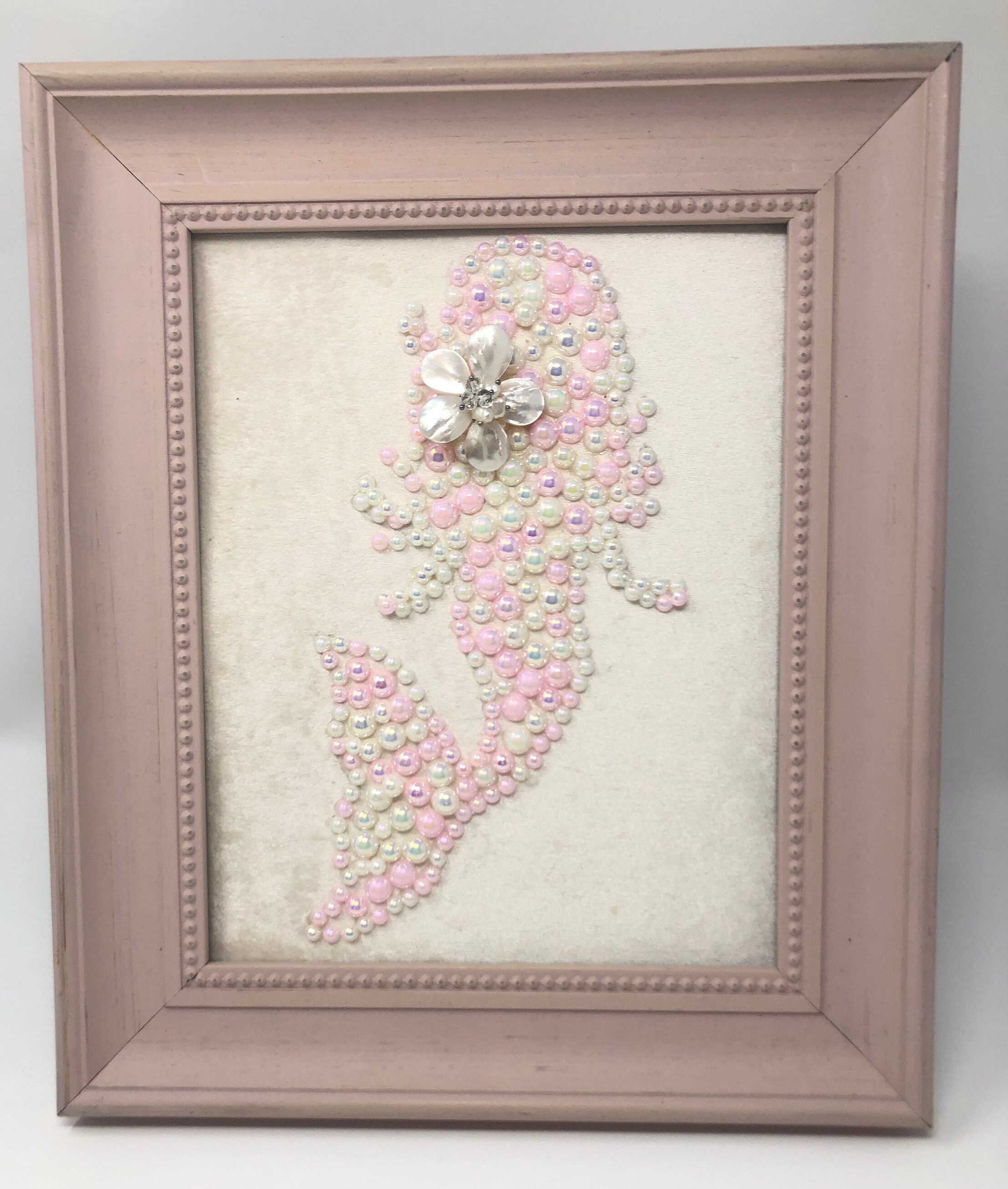 Jeweled Mermaid Framed Girls Handmade Gift - Etsy