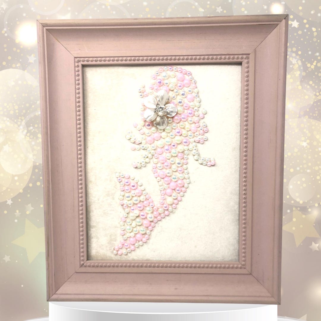 Jeweled Mermaid Framed Girls Handmade Gift - Etsy