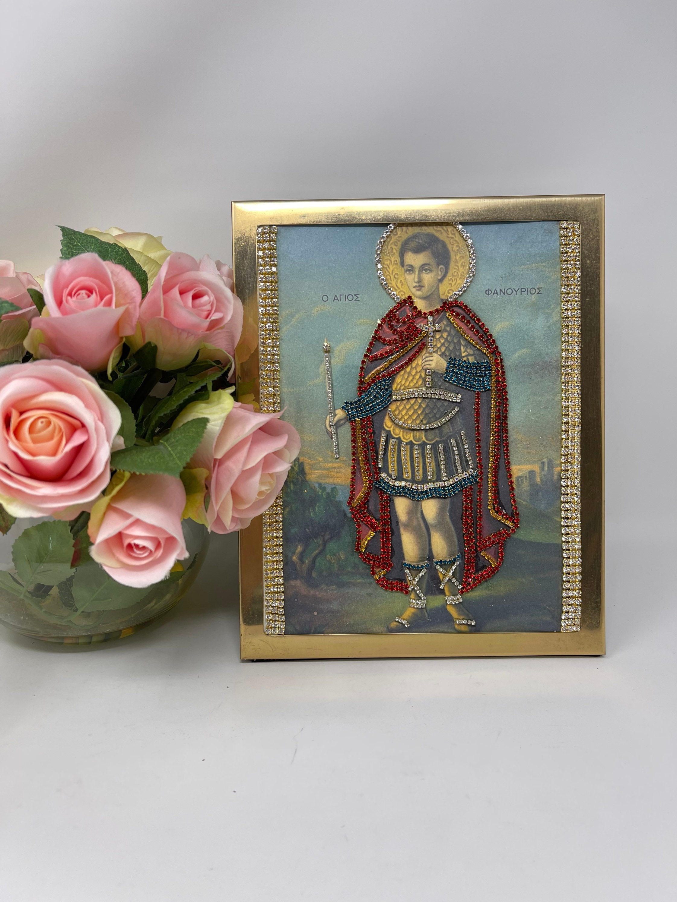 Saint Fanourios the Martyr and Miracle Worker Framed Jewelry | Etsy