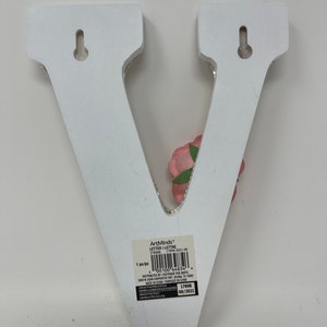 Monogram Letter, Personalized Gifts, Initial Letter V, Flower Wall Art ...