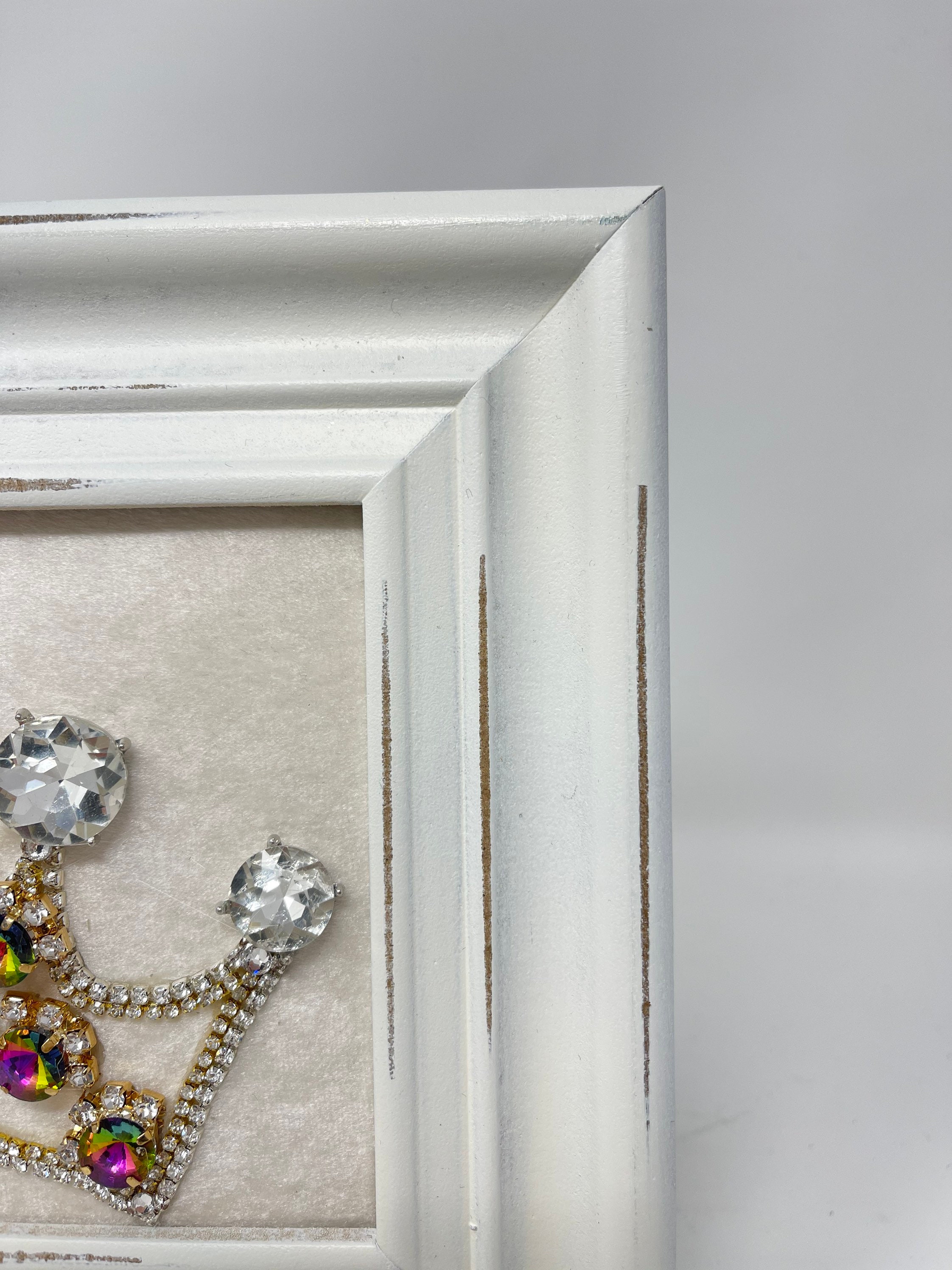 Jeweled Crown Tiara/ Framed Jewelry Art/ Swarovski Crystals/ | Etsy