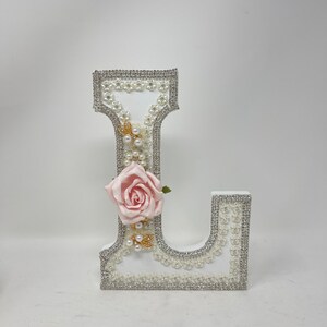 Personalized Initial Letter Wall Art Custom Rhinestone and Swarovski ...
