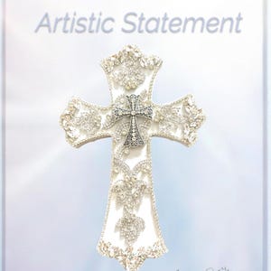Jeweled Wooden Cross With Rhinestone Crystal Gems, Christian Wall Decor ...