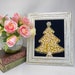 Jeweled CHRISTMAS Tree Framed Jewelry Art Christmas Gift - Etsy