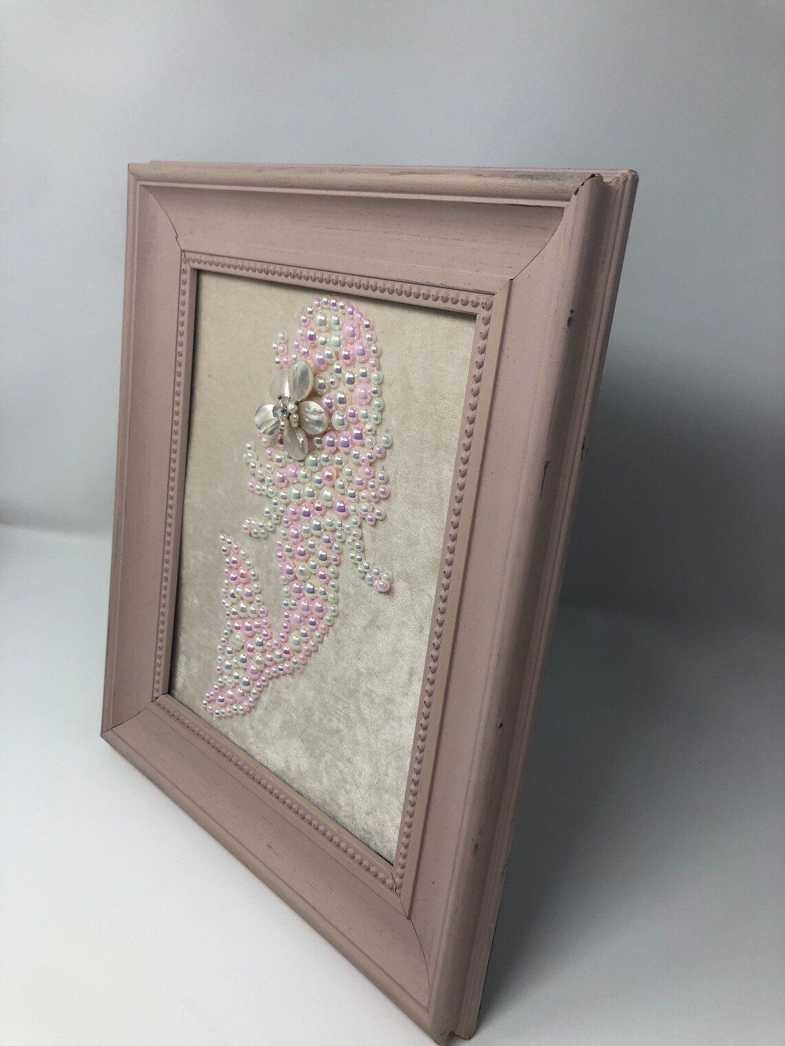 Jeweled Mermaid Framed Girls Handmade Gift | Etsy