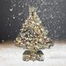 Silver Christmas Tree With Pearls and Crystals | Angel Topper Holiday ...