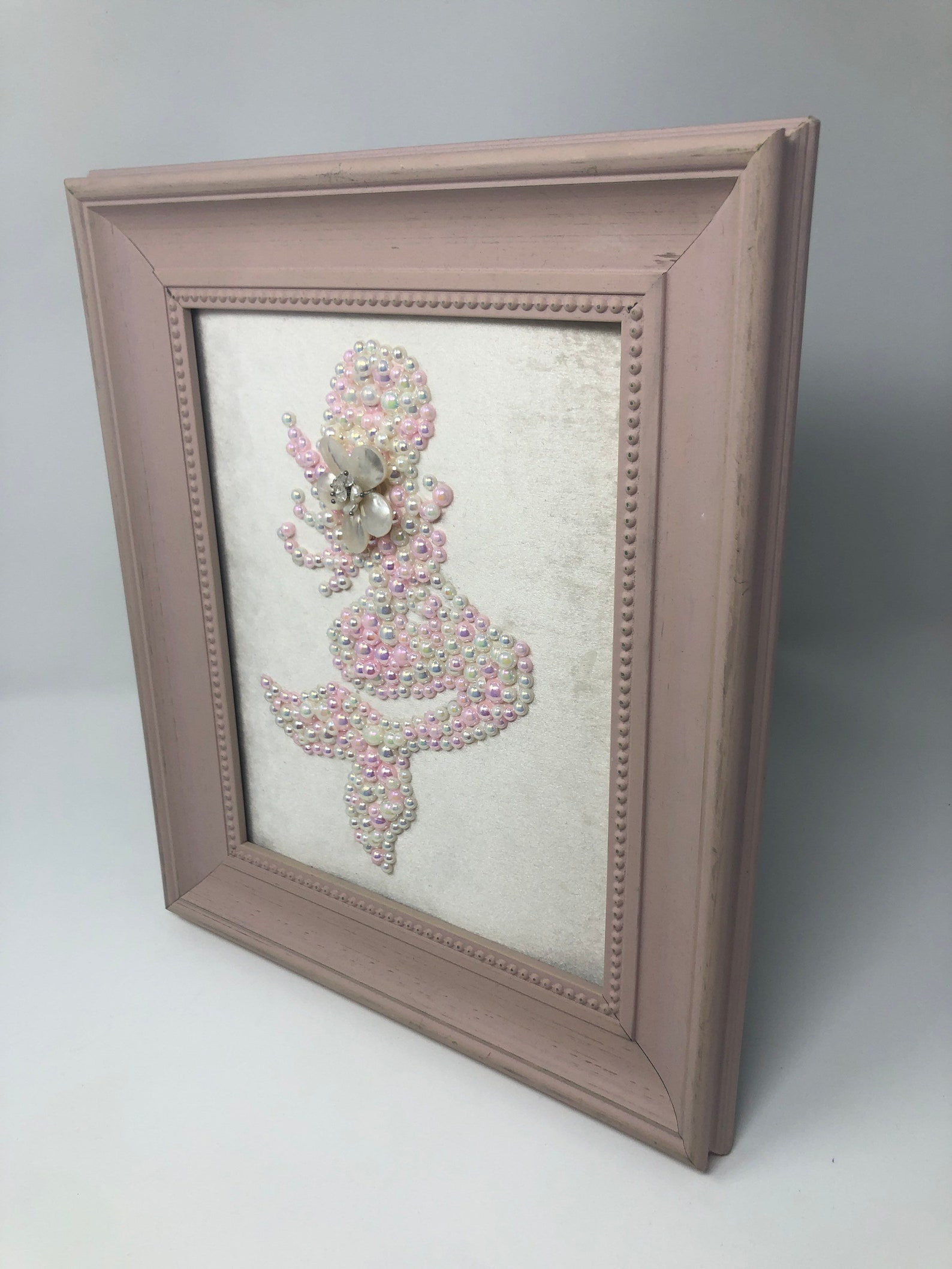 Jeweled Mermaid Framed Jewelry Art Girls Handmade Gift - Etsy