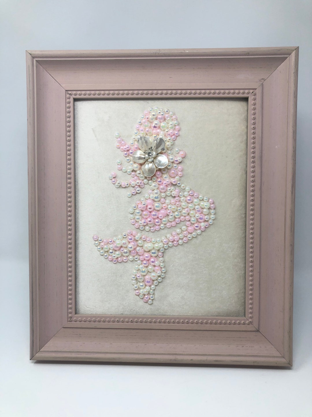 Jeweled Mermaid Framed Jewelry Art Girls Handmade Gift - Etsy
