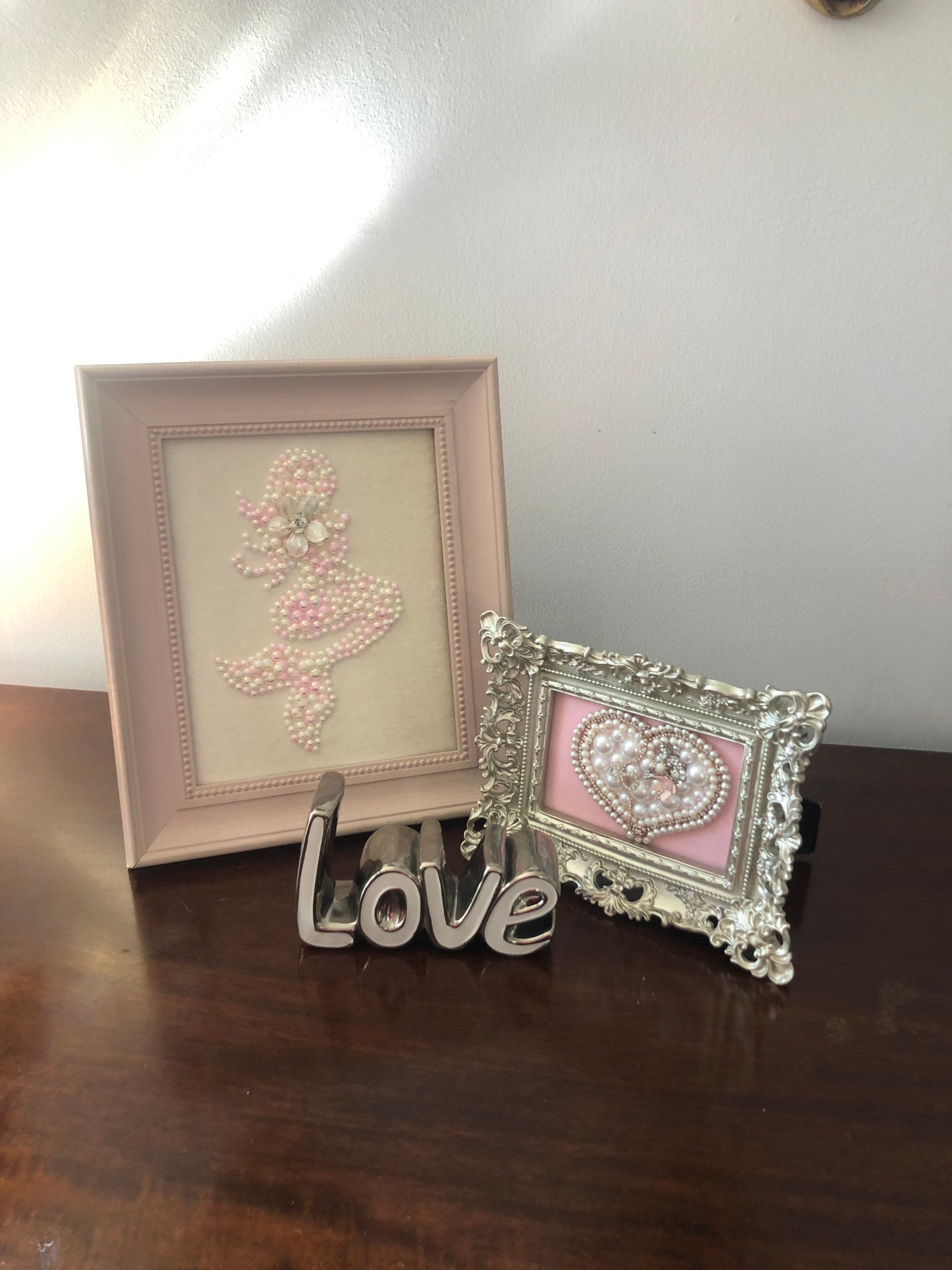 Jeweled Mermaid Framed Jewelry Art Girls Handmade Gift - Etsy