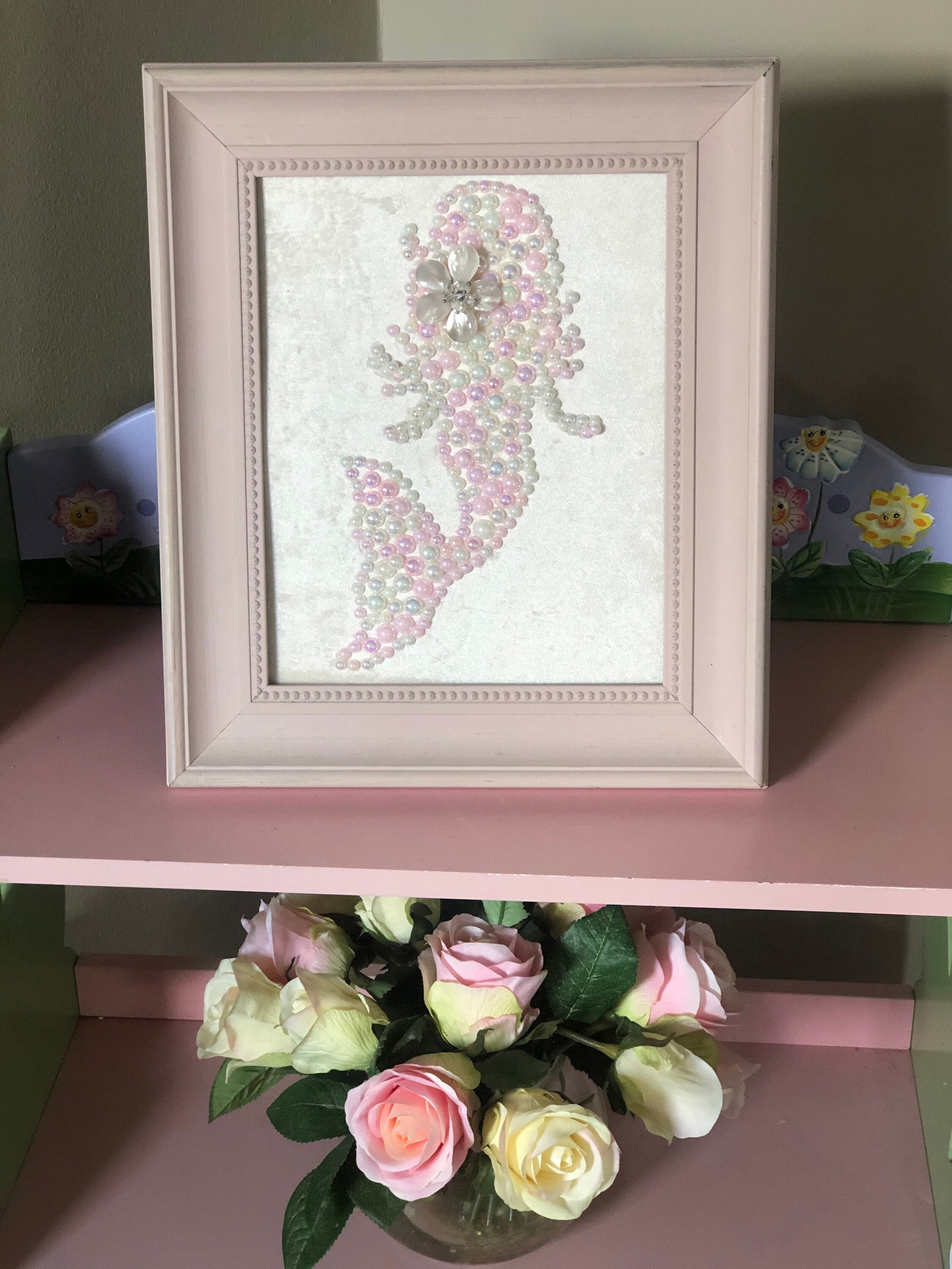 Jeweled Mermaid Framed Girls Handmade Gift | Etsy