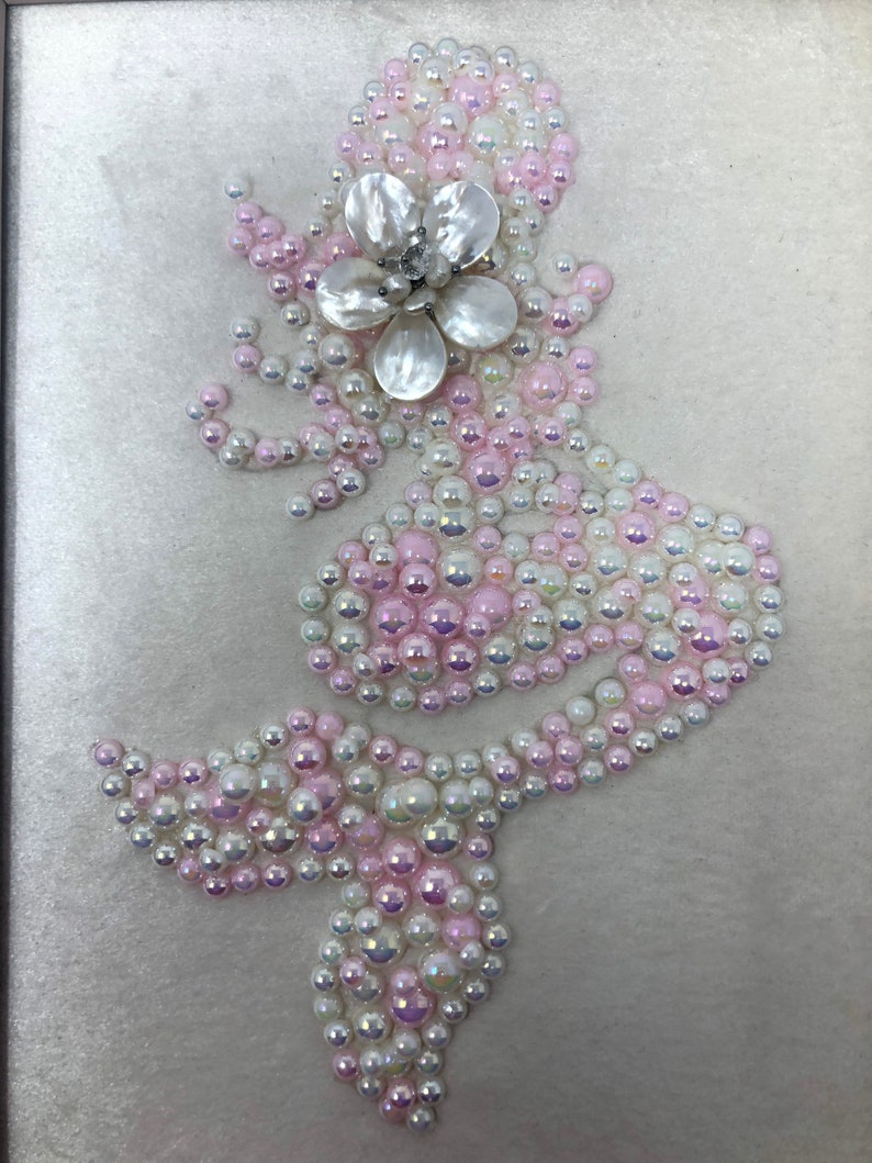 Jeweled Mermaid Framed Jewelry Art Girls Handmade Gift - Etsy