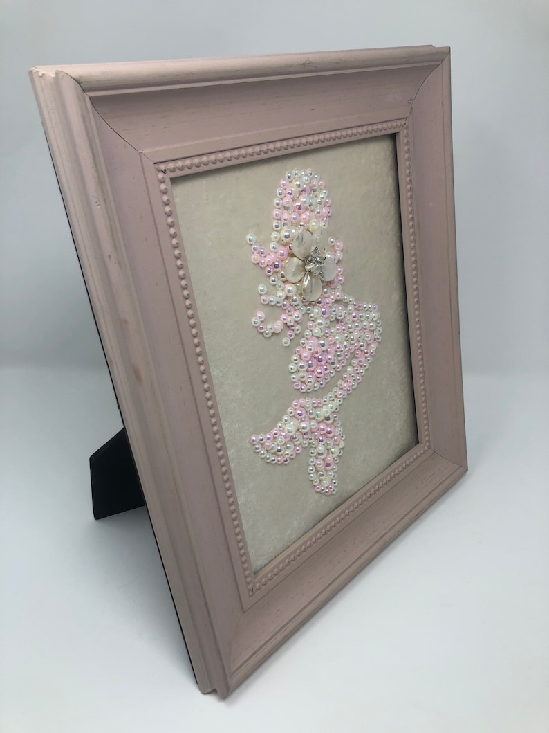 Jeweled Mermaid Framed Jewelry Art Girls Handmade Gift - Etsy