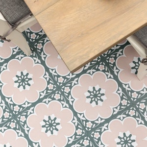 30.48cm X 30.48cm DAPHNE PINK Peel and Stick Vinyl Floor Tiles - Etsy UK