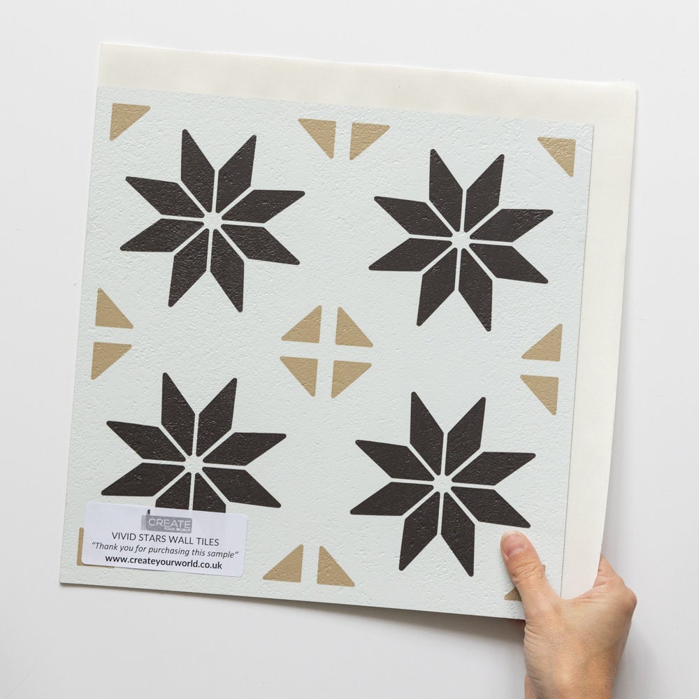 SAMPLE full Tile VIVID STARS Self Adhesive Wall Tiles - Etsy UK
