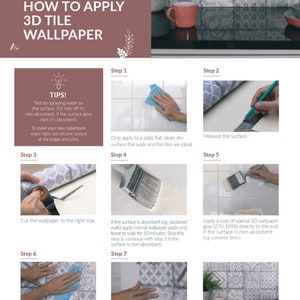 67.5cm X 4m RUSTY STONE Premium 3D Splashback Tile Wallpaper - Etsy