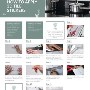 25.4cm X 25.4cm SHELL 3D Epoxy Tile Stickers - Etsy