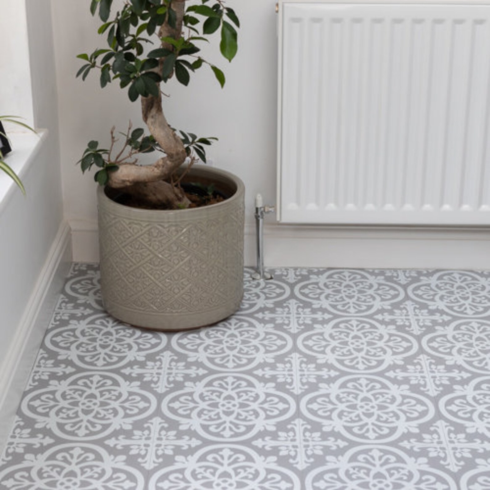 SAMPLE (full Tile) 30.48cm X 30.48cm MEDINA Peel and Stick Vinyl Floor ...
