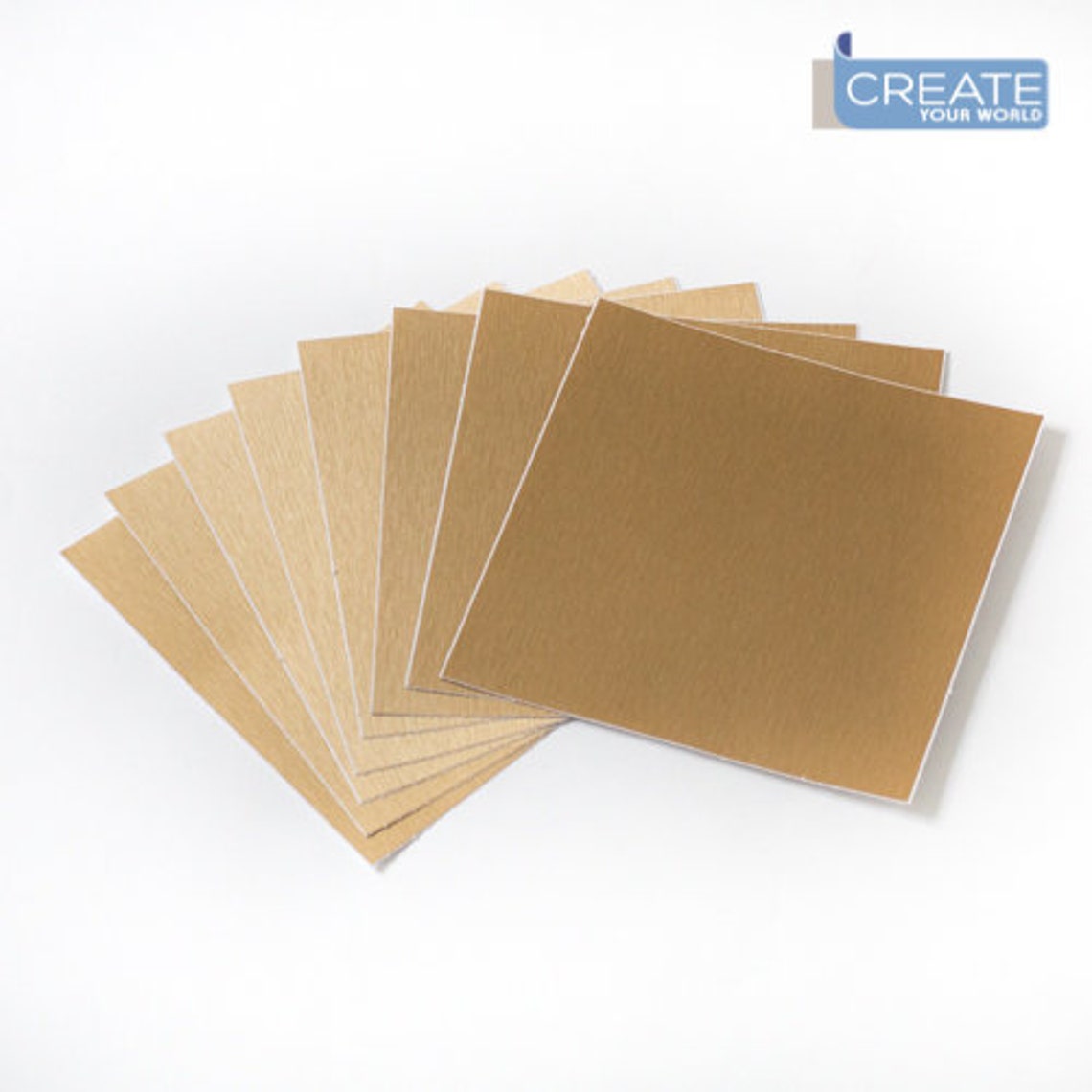 15cm X 15cm BRUSHED GOLD Tile Stickers for Décor pack of 8 - Etsy