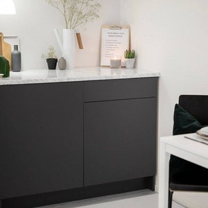 90cm X 2.1m Dc Fix MATT ANTHRACITE GREY Sticky Back Plastic - Etsy UK