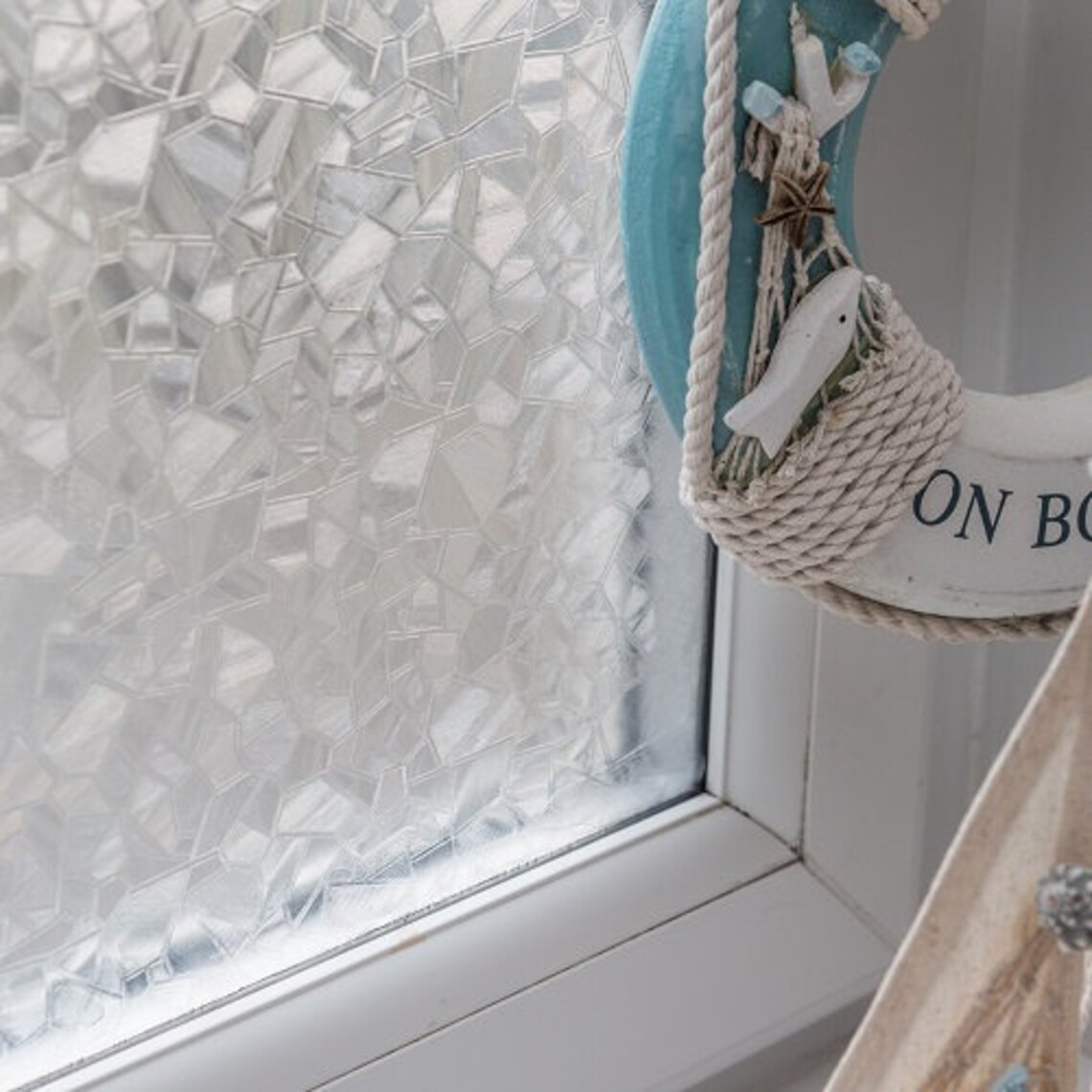 90cm X 1.5m Dc Fix SPLINTER Static Cling Vinyl Window Privacy | Etsy