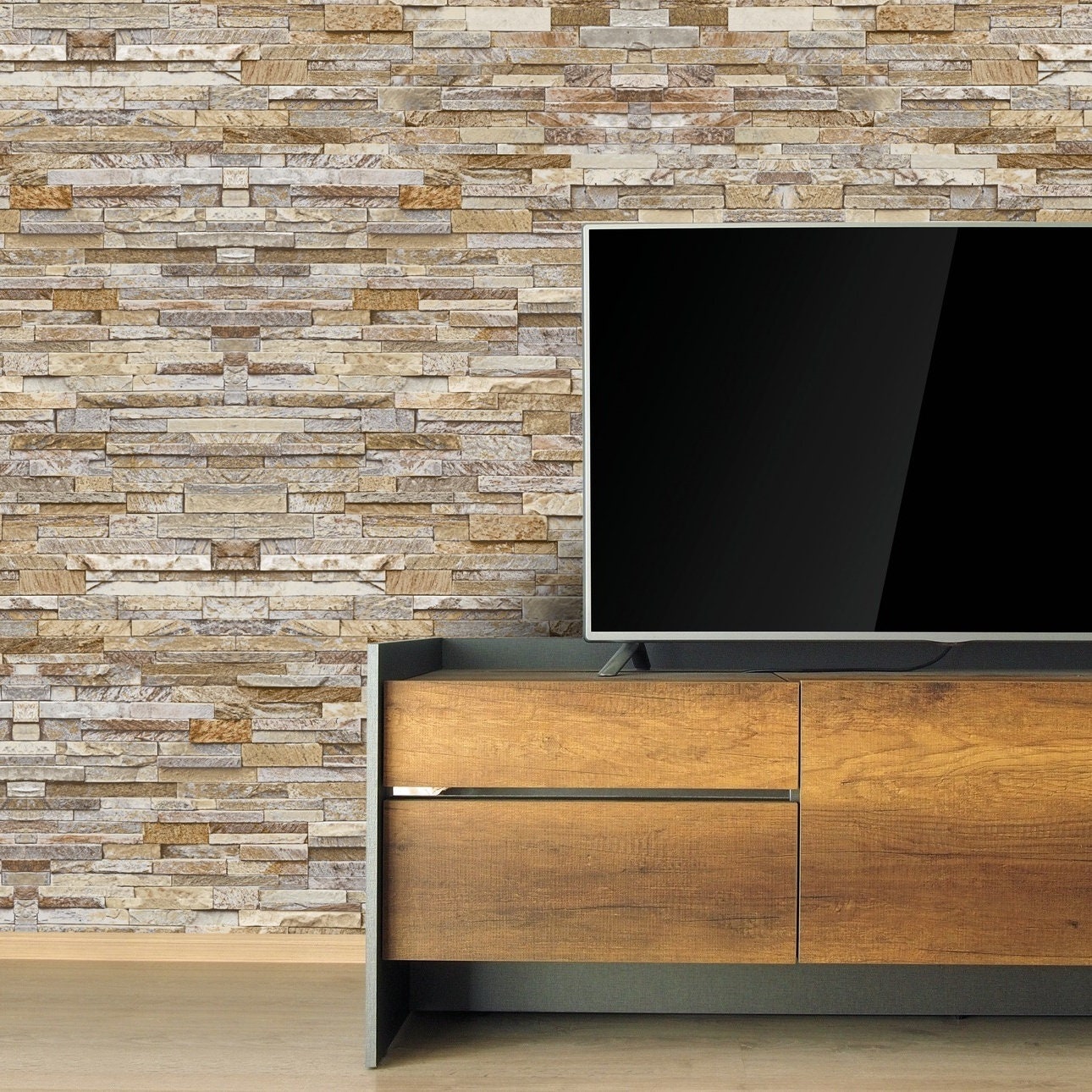 67.5cm X 4m D-c-wall STONE WALL Sand 3D Splashback Tile - Etsy