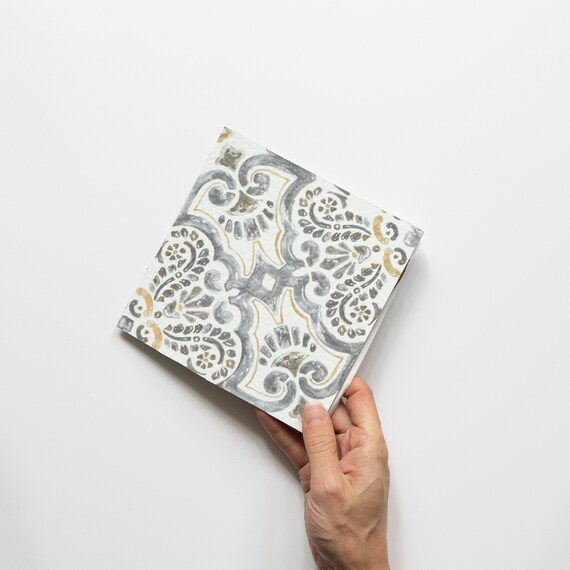 SAMPLE quarter Tile 15cm X 15cm ANTICO Peel and Stick Vinyl - Etsy UK