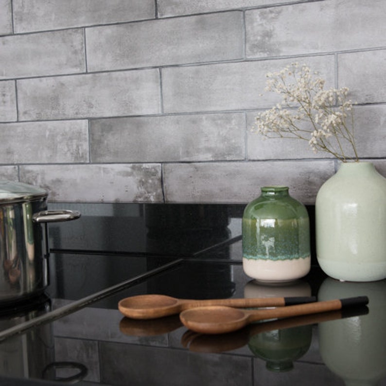 67.5cm X 4m SLATE BRICKS ASMANT Grey Premium 3D Splashback - Etsy