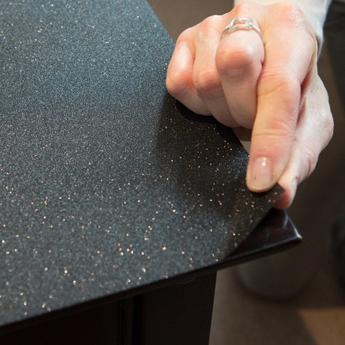 45cm X 1.5m Dc Fix GLITTER BLACK Sticky Back Plastic Vinyl - Etsy