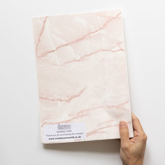 A4 SAMPLE MARBLE PINK Sticky Back Plastic Vinyl Wrap Film - Etsy UK