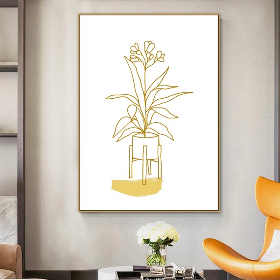 Instant Digital Download Houseplant Abstract Modern - Etsy