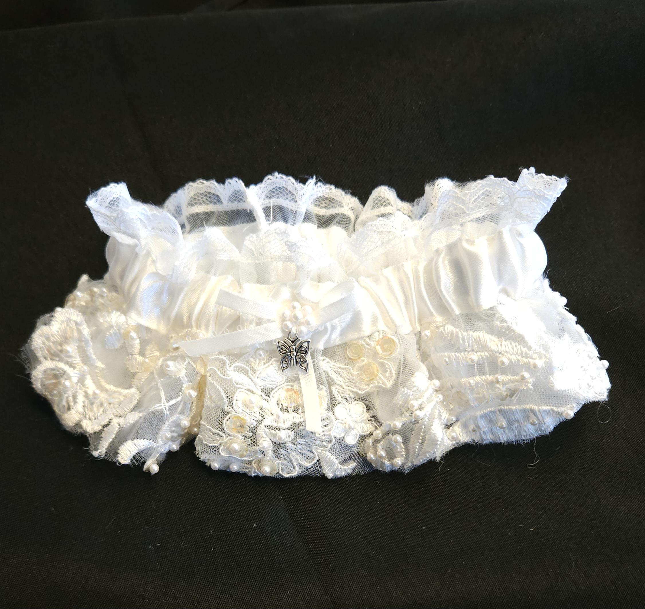 CUSTOM BRIDAL GARTER From Wedding Gown - Etsy