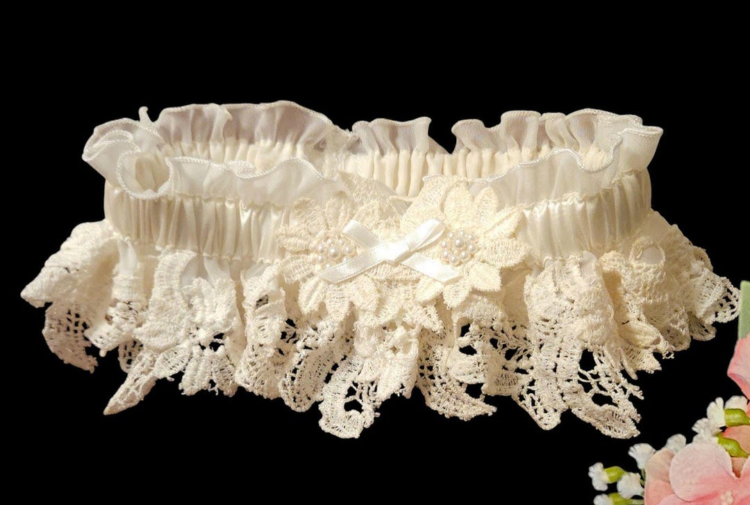 CUSTOM BRIDAL GARTER From Wedding Gown - Etsy