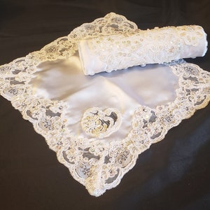 Custom Bridal Handkerchief From Wedding Gown - Etsy