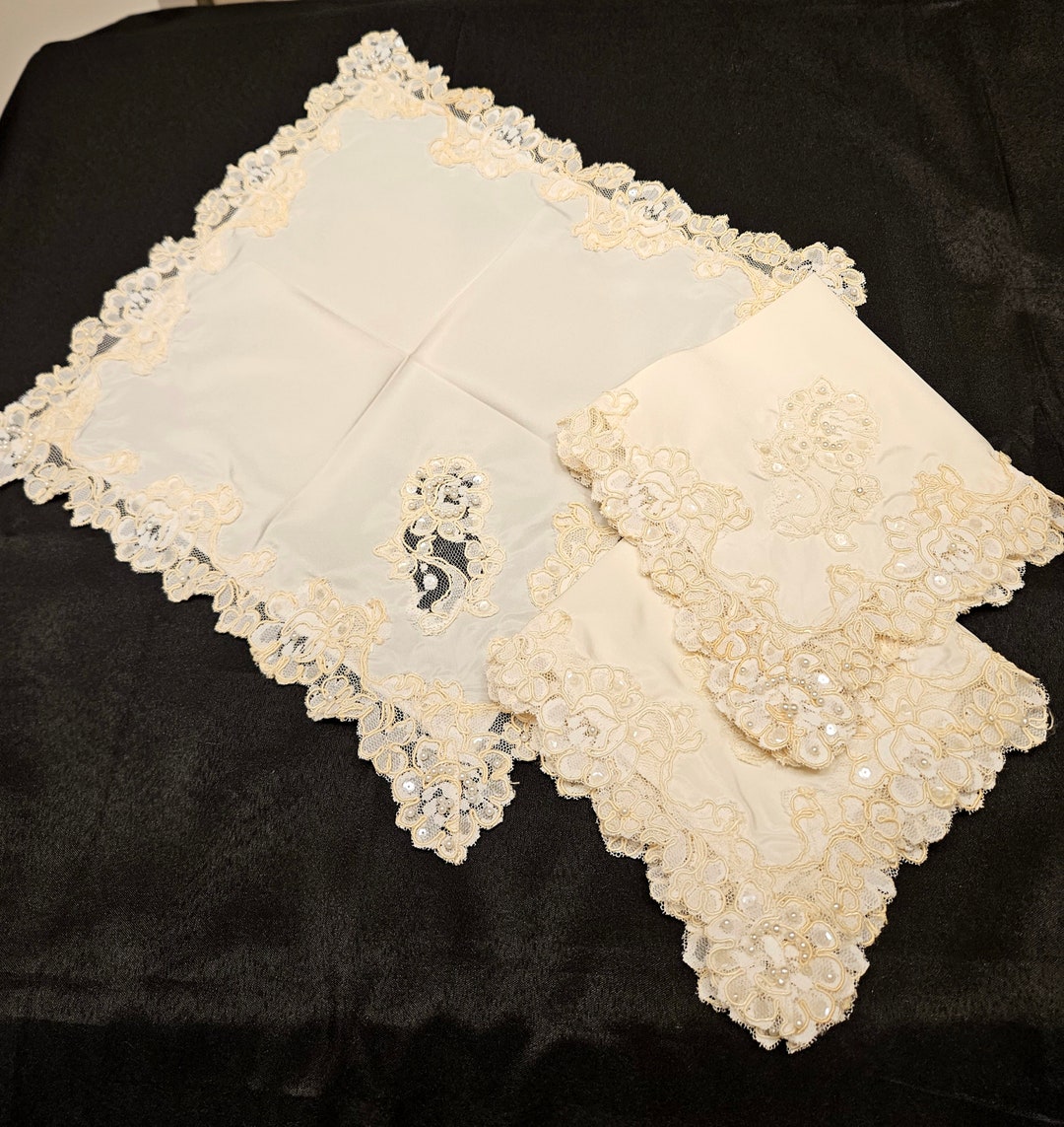 Custom Bridal Handkerchief From Wedding Gown - Etsy