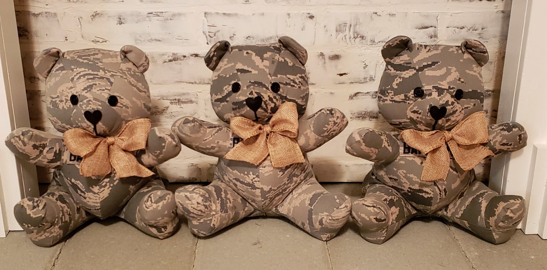 MILITARY MEMORY BEAR - Etsy