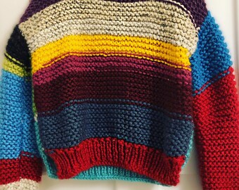 Multicolor sweater | Etsy