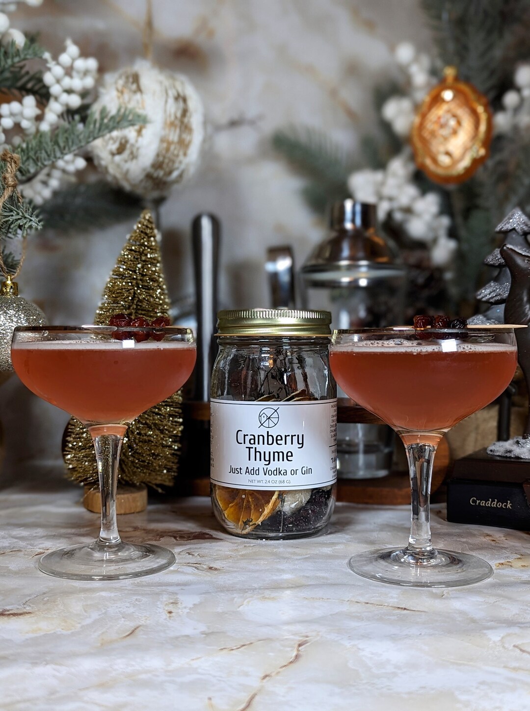 Cranberry Thyme Cocktail Infusion Kit - Etsy