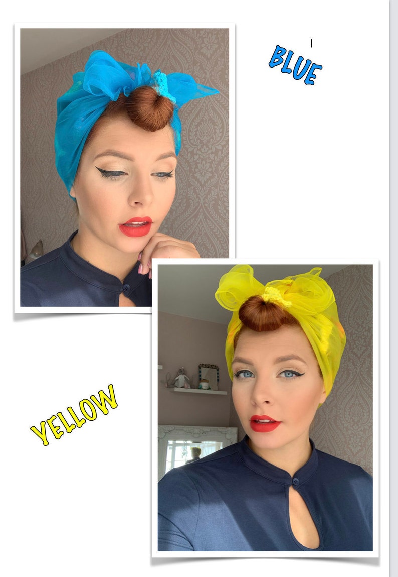 Hannah Iris Cosy Curler Head Scarfs/ Hair Net - Etsy